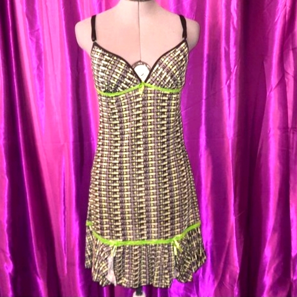 Inteco | Intimates & Sleepwear | Rare Super Cute Vintage Slip Dress ...